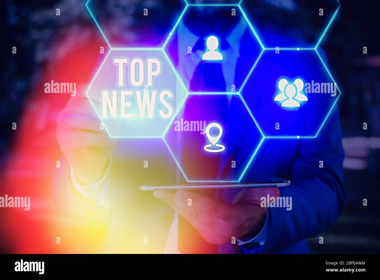 Word writing text Top News. Business photo showcasing information that ...