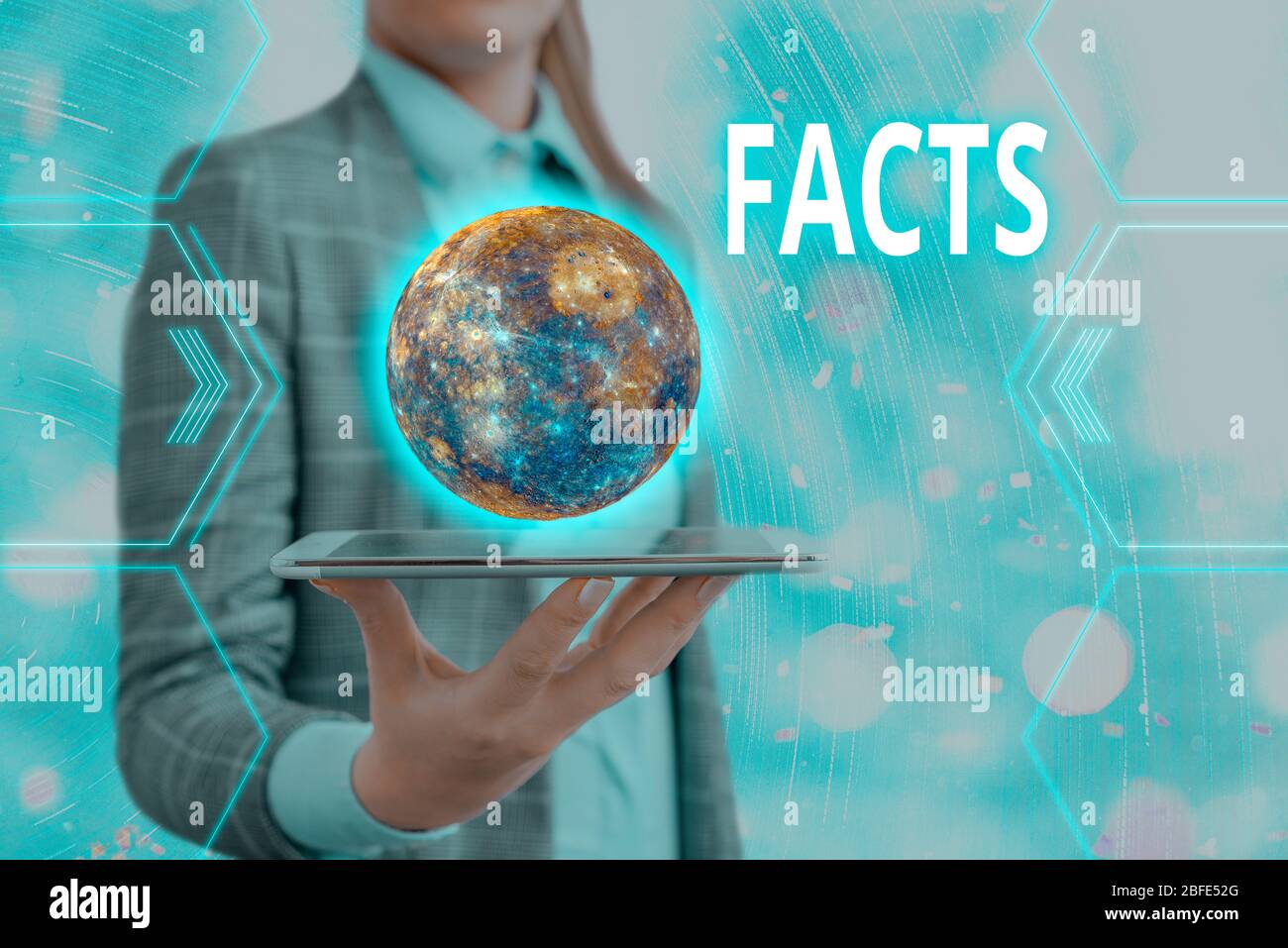 Word writing text Facts. Business photo showcasing information used as ...
