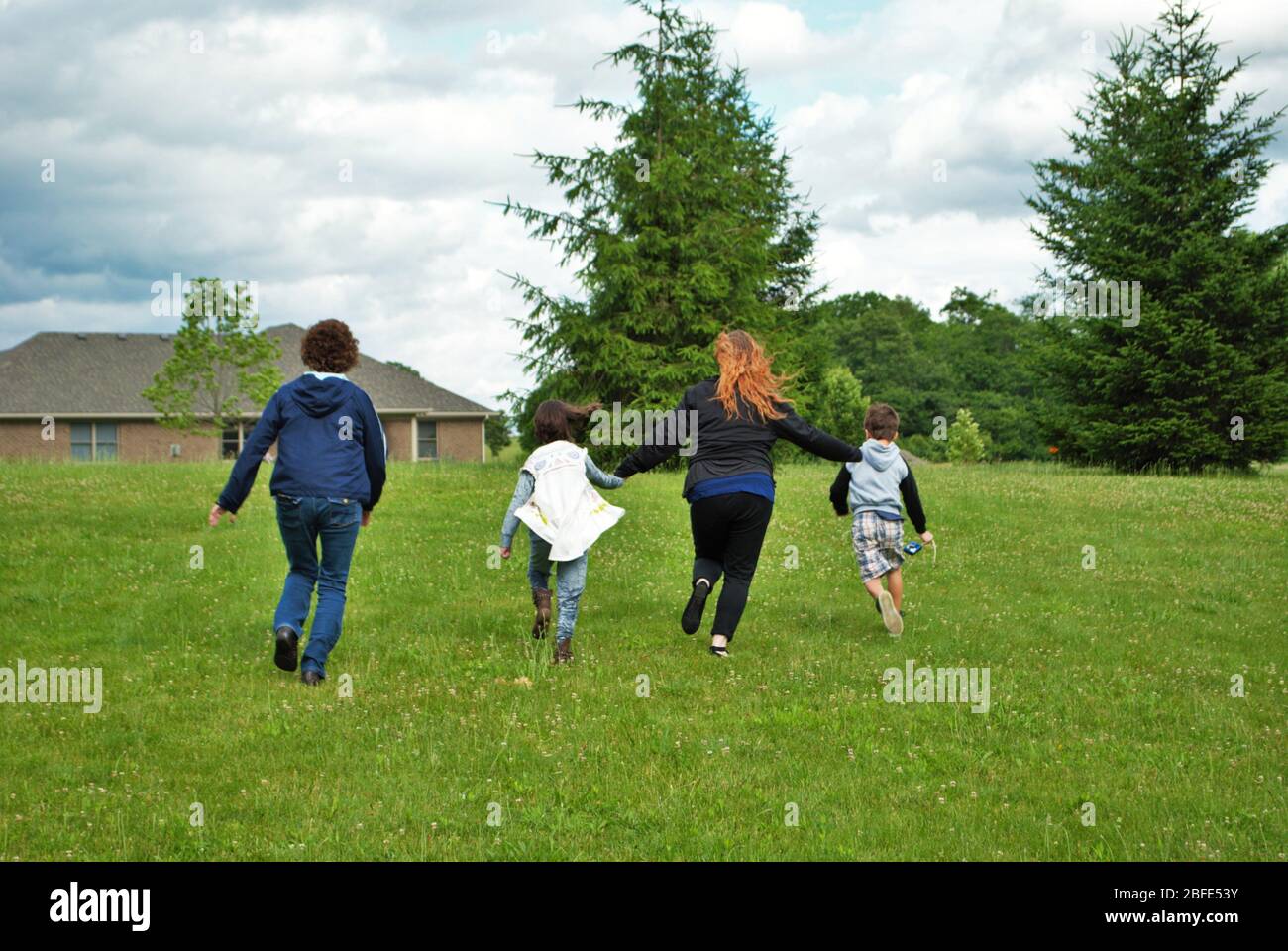 Grandma and daughter walking hi-res stock photography and images - Alamy
