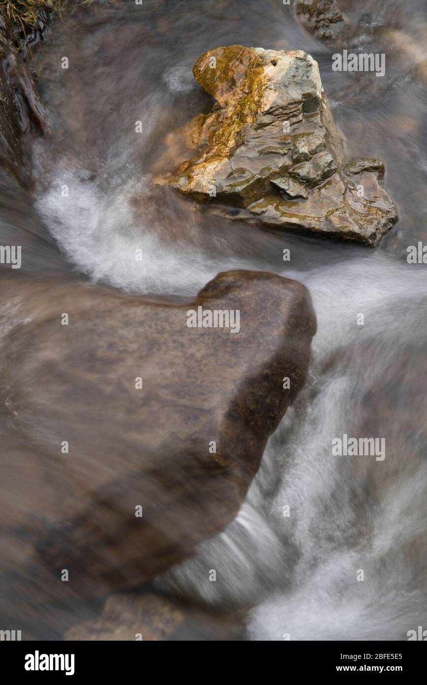 Lightspout Waterfall in Cardingmill Valley, Long Mynd, Shropshire, UK ...