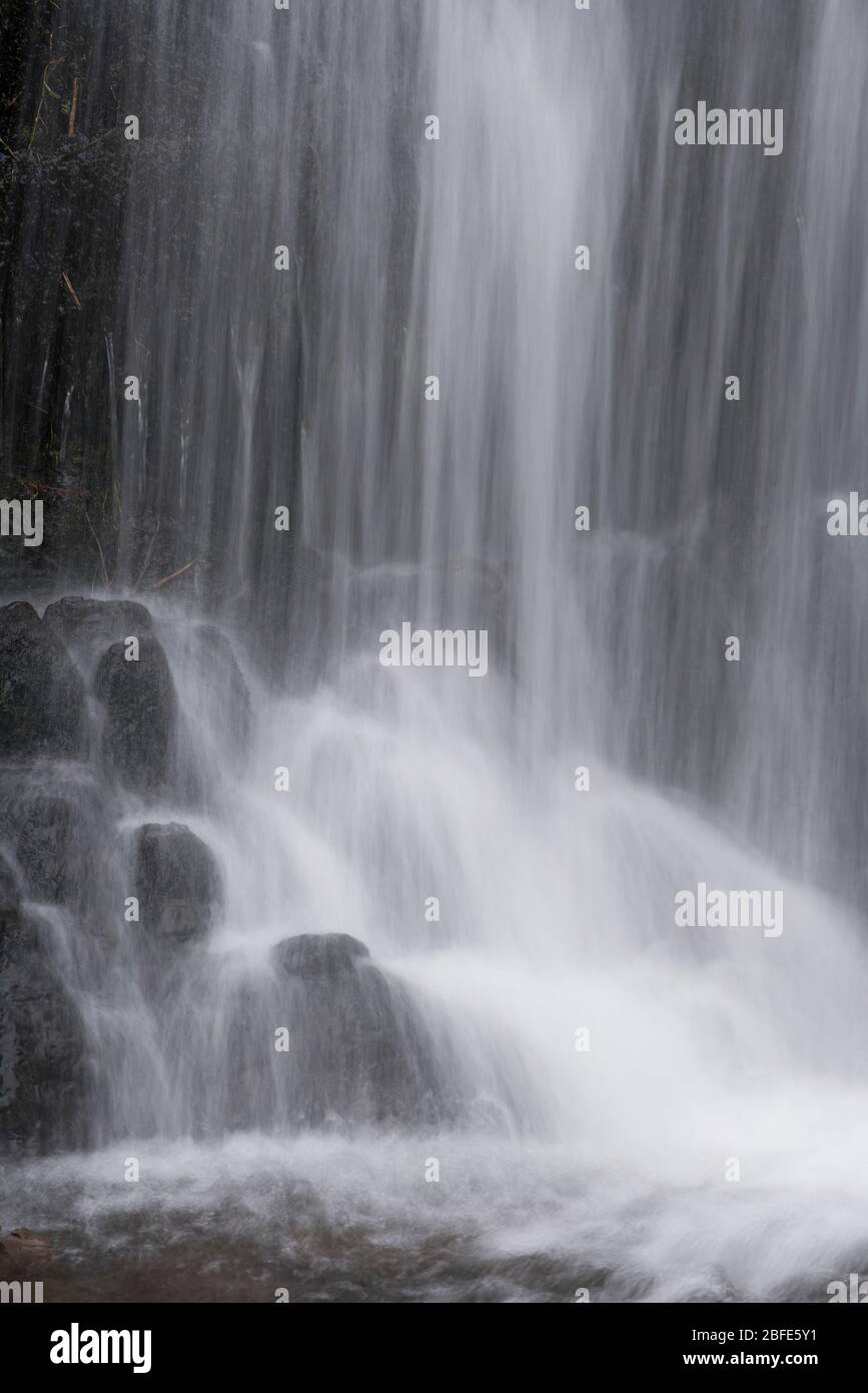 Lightspout Waterfall in Cardingmill Valley, Long Mynd, Shropshire, UK ...