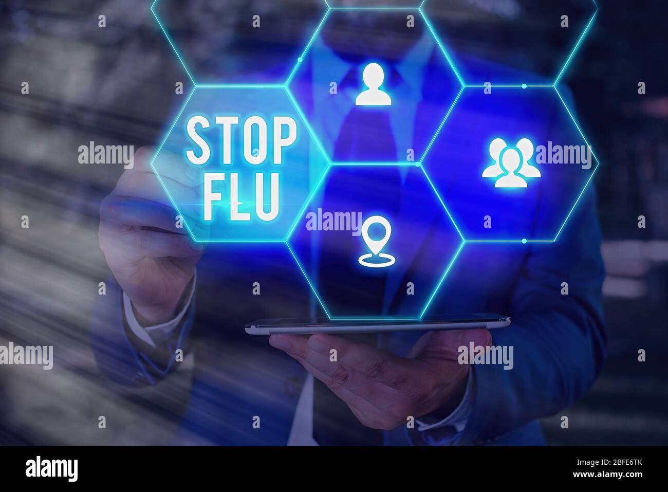 Word writing text Stop Flu. Business photo showcasing Treat the ...
