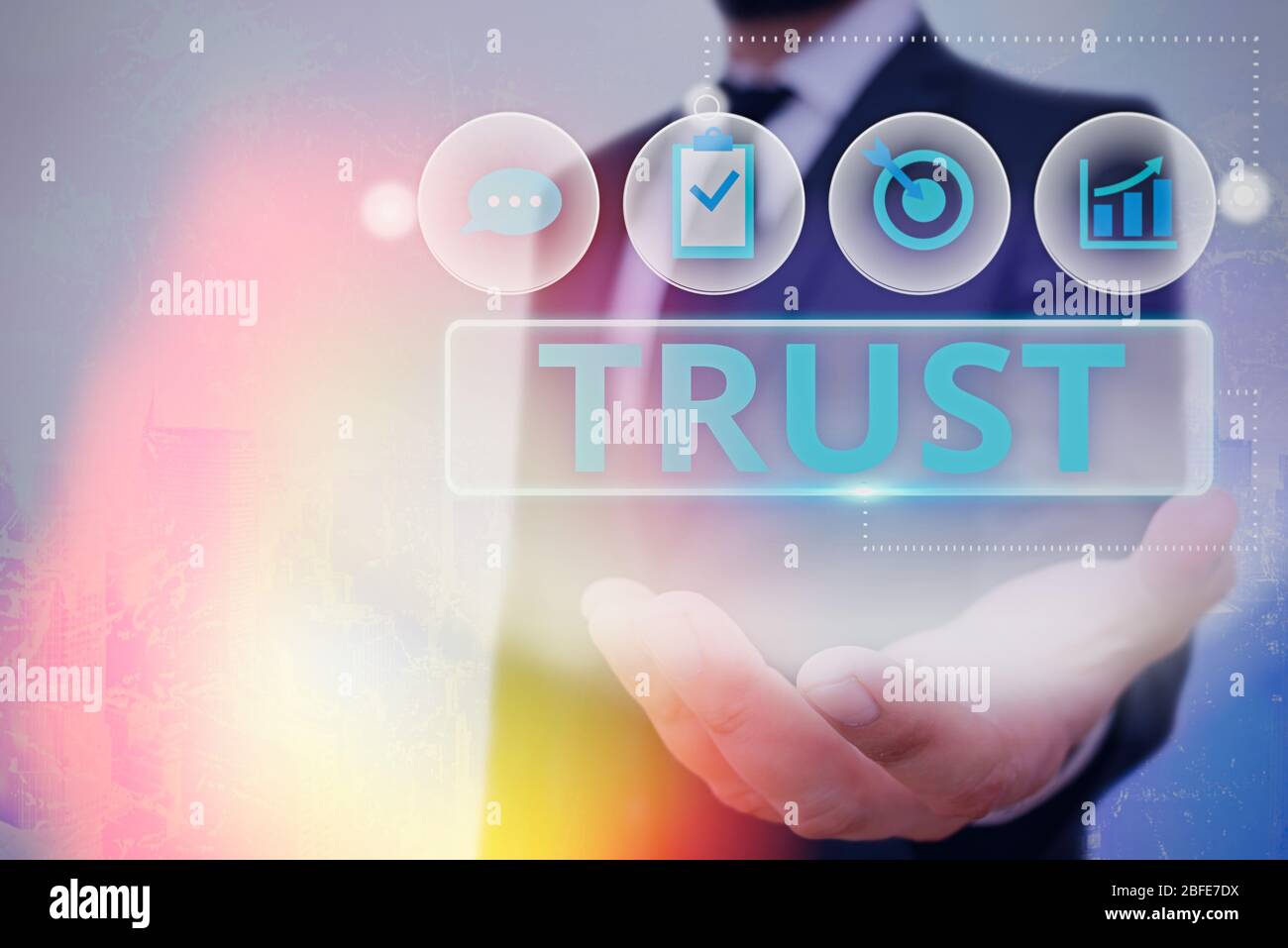 Word writing text Trust. Business photo showcasing firm belief in ...