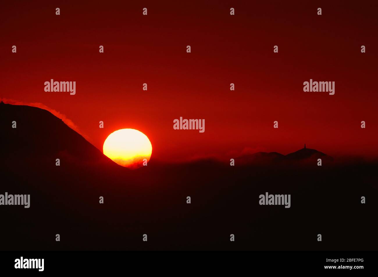 Sunset summer heat icon hi-res stock photography and images - Alamy