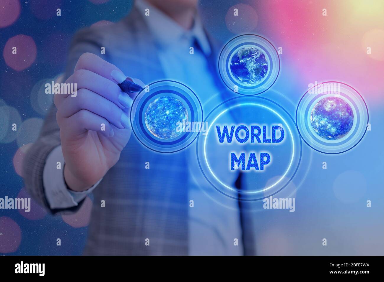 Word writing text World Map. Business photo showcasing a diagrammatic ...