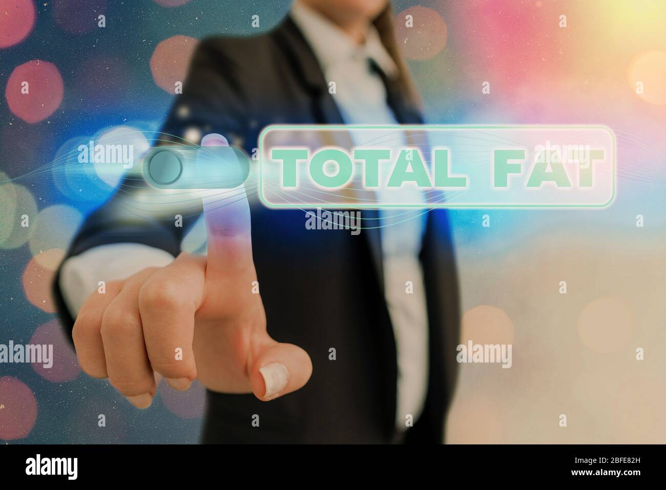 Conceptual hand writing showing Total Fat. Concept meaning combined ...