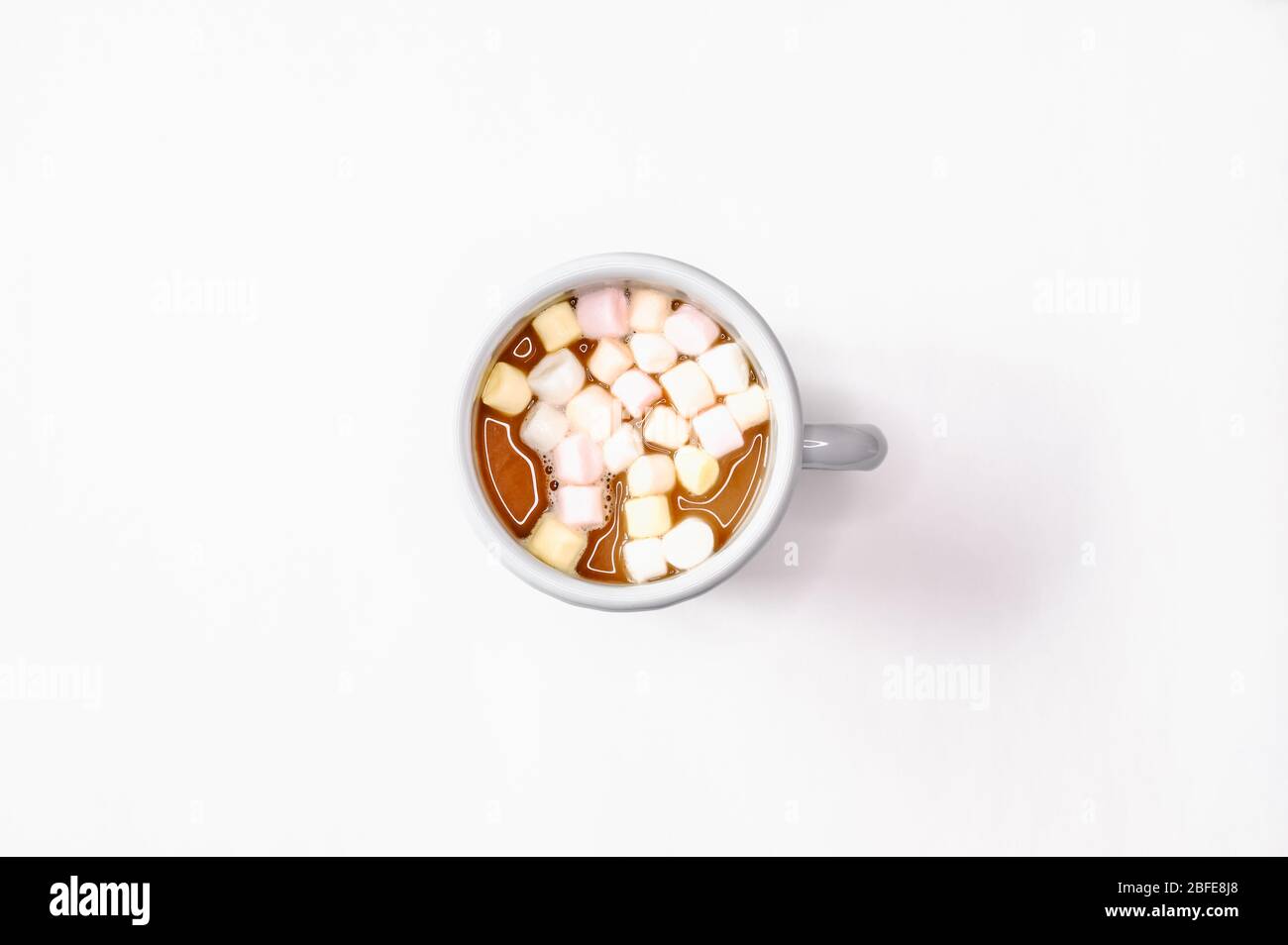 Gray cup marshmallows chocolate hi-res stock photography and images - Alamy