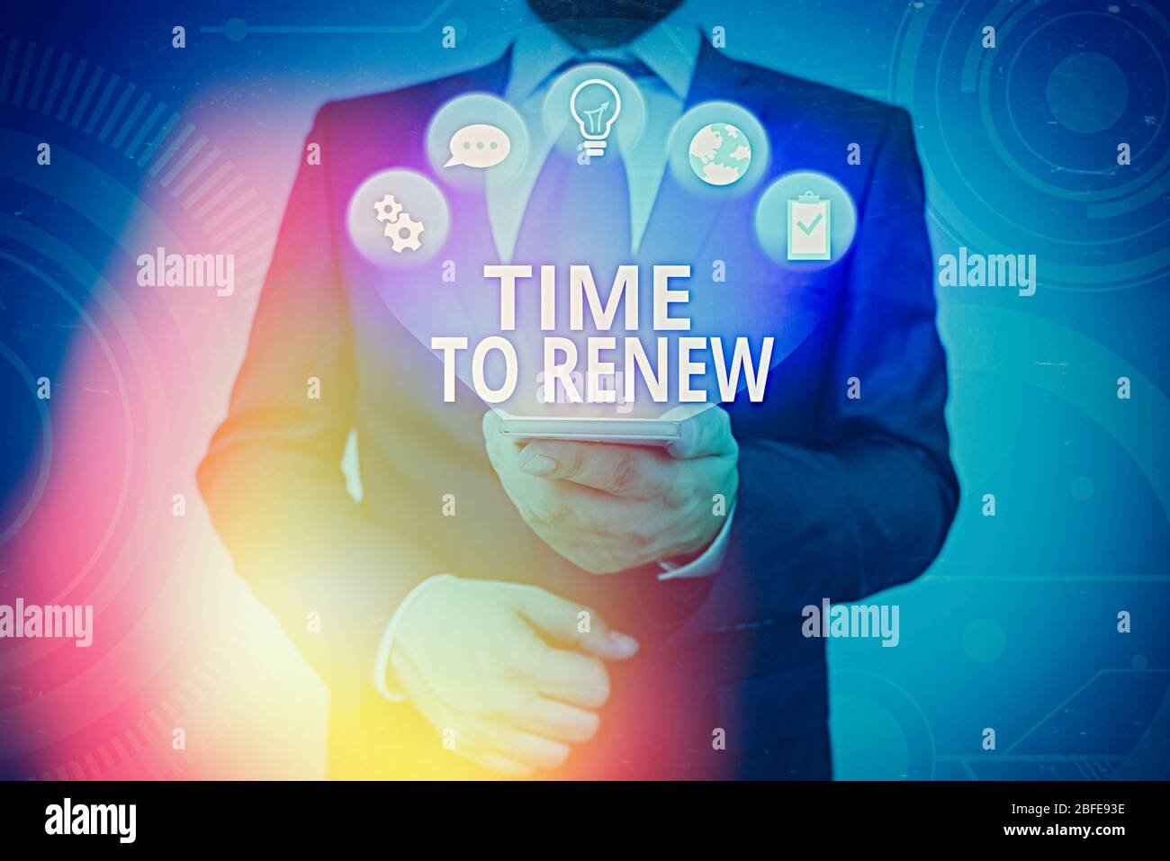 Text sign showing Time To Renew. Business photo text extending the ...