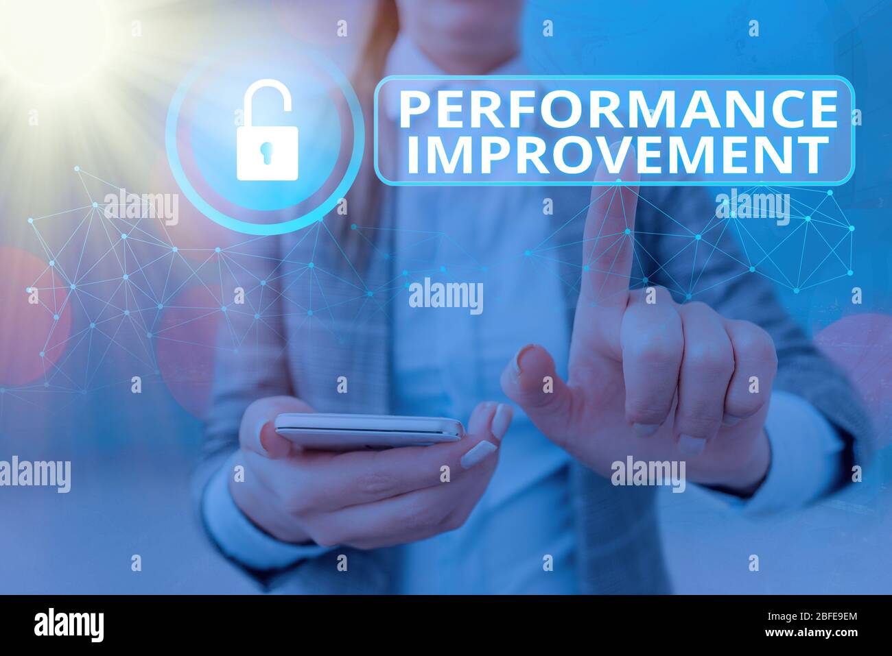 Writing note showing Performance Improvement. Business concept for ...