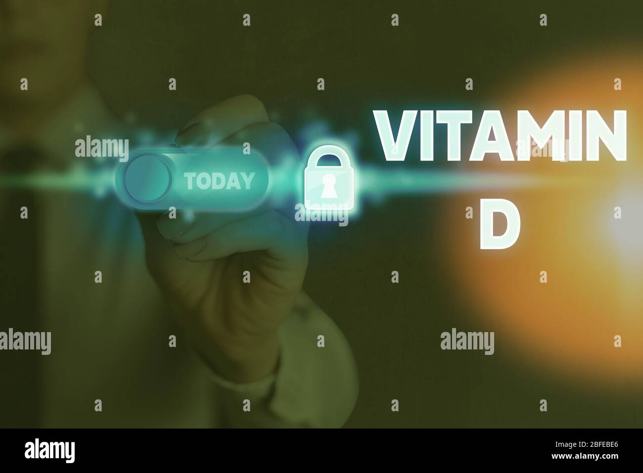 Handwriting text writing Vitamin D. Conceptual photo Nutrient ...