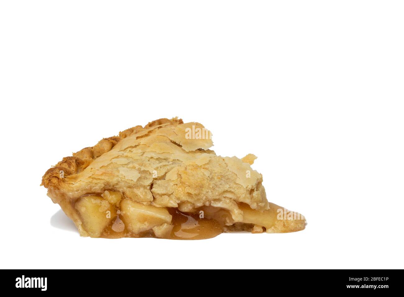 Slice homemade apple pie Cut Out Stock Images & Pictures - Alamy