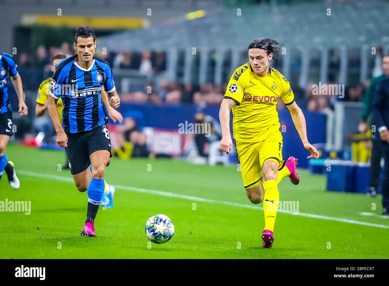 Nico Schulz of Borussia Dortmund during Champions League season 2019/20 ...