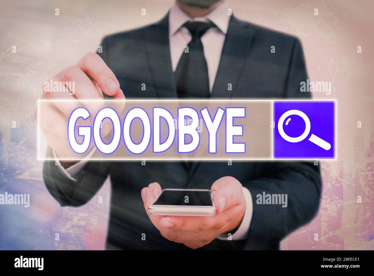 Handwriting text Goodbye. Conceptual photo used to express good wishes ...