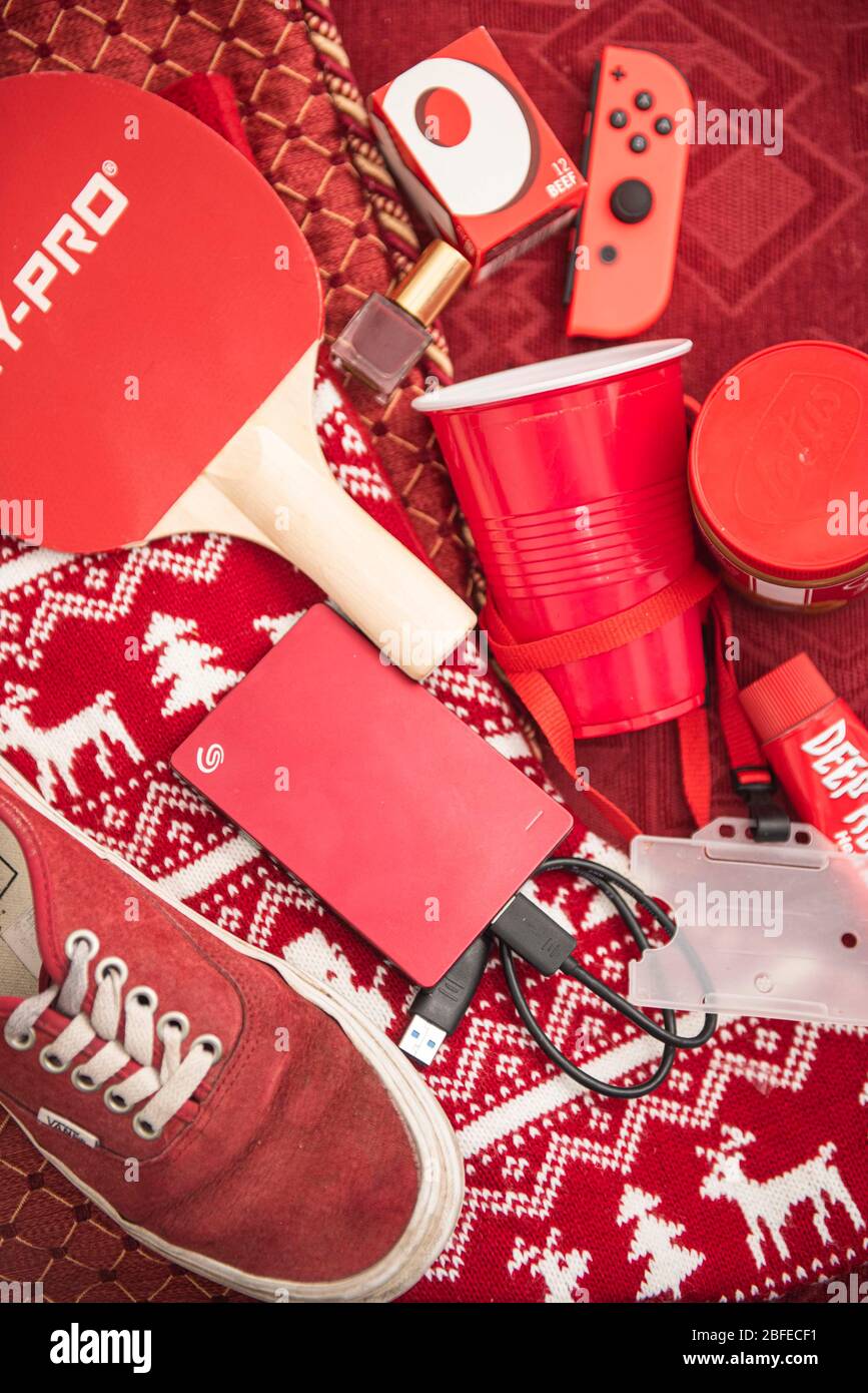 Block colour still lifes Stock Photo - Alamy