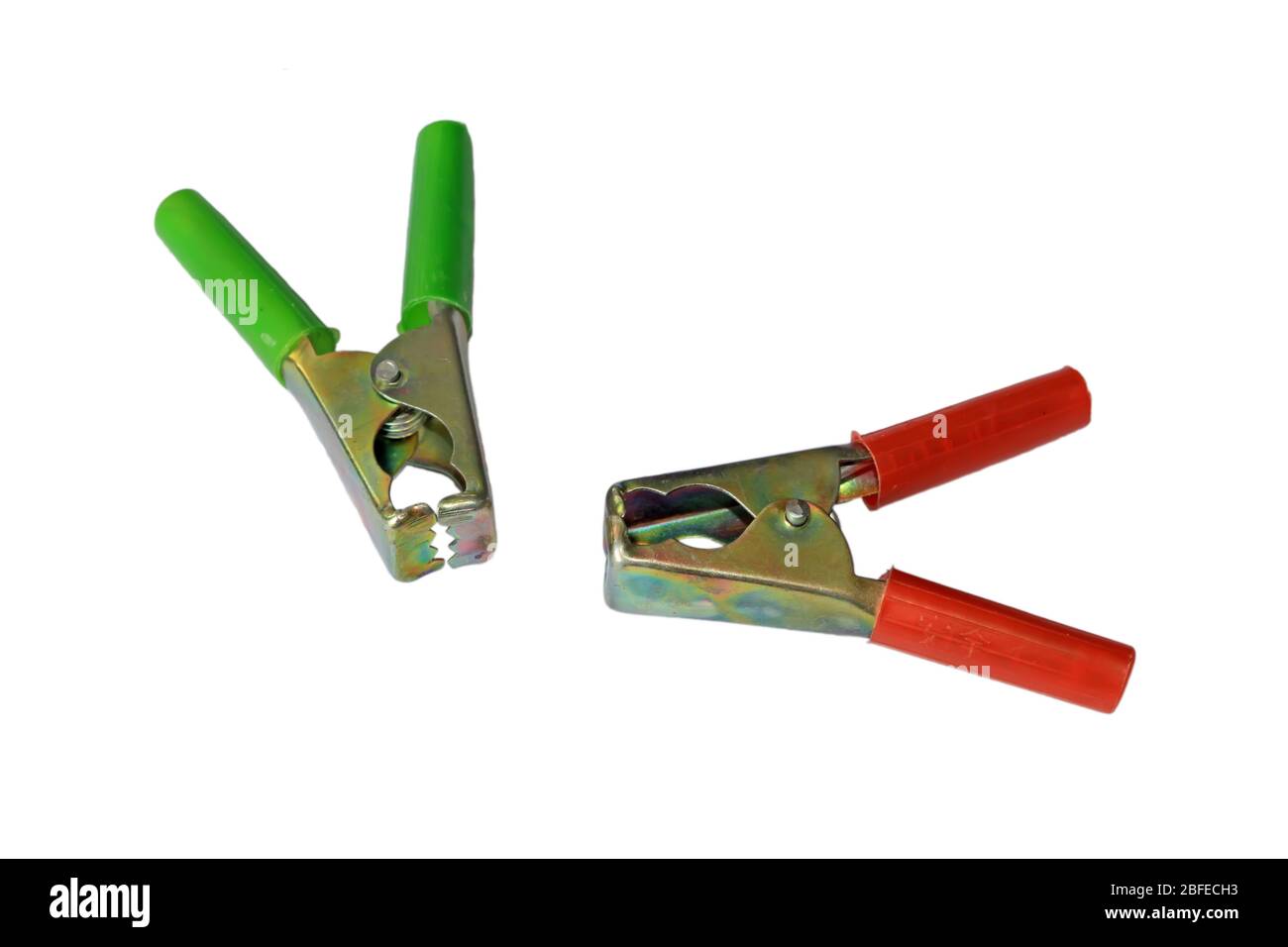 power cable clip on a white background, creative material images Stock ...