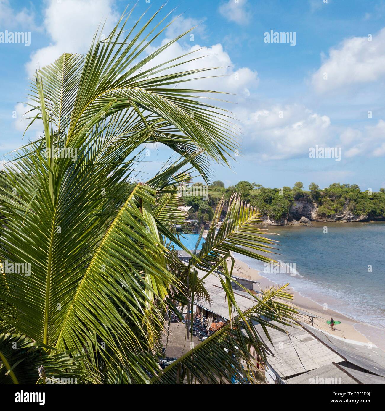 Aerial view of Balangan beach, Bali, Indonesia Stock Photo - Alamy