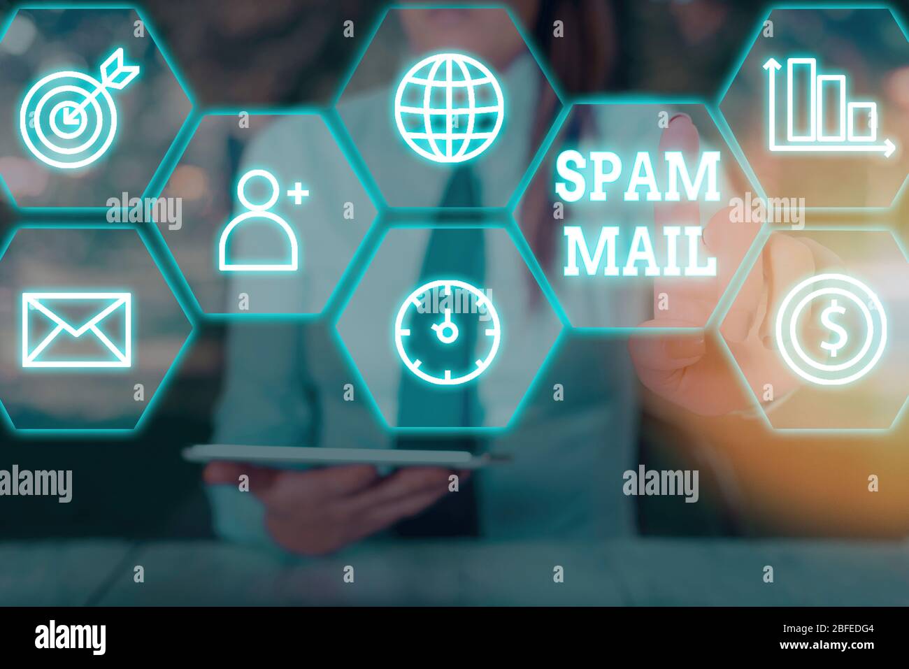 Handwriting text Spam Mail. Conceptual photo Intrusive advertising ...