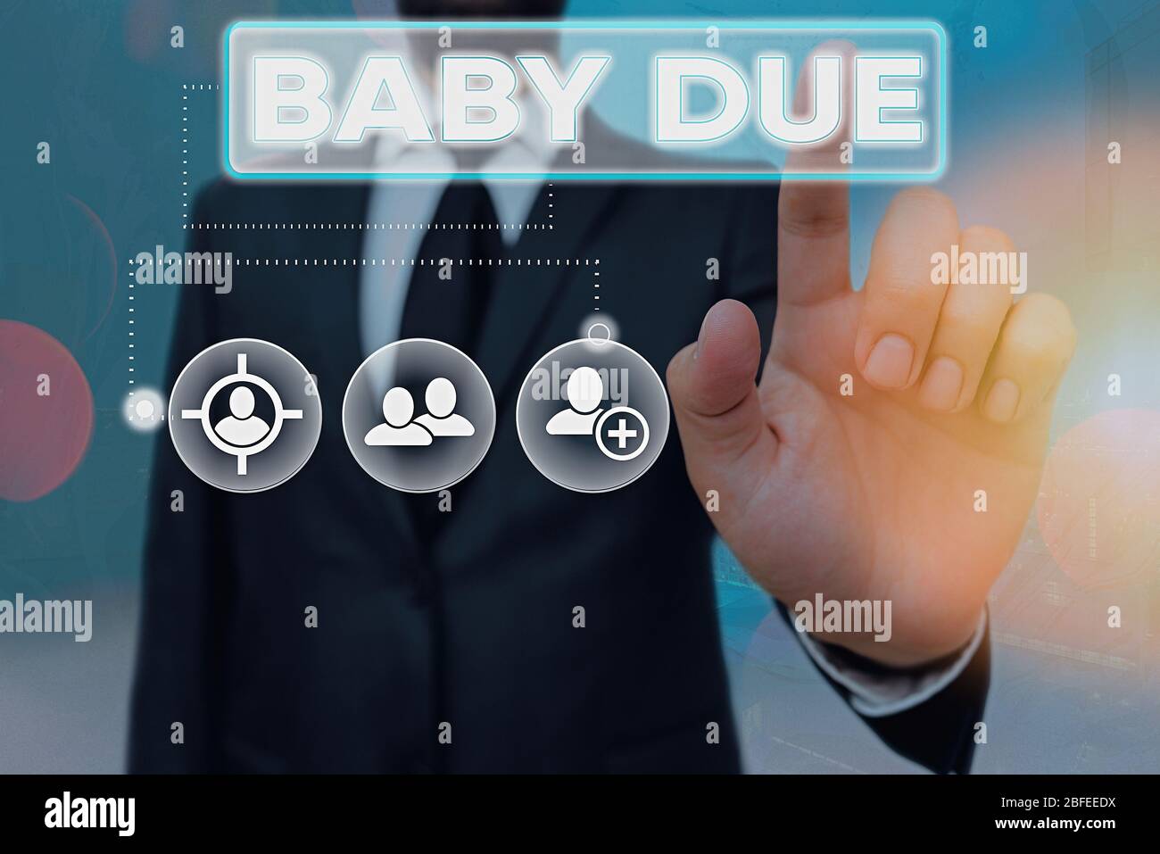 Handwriting text Baby Due. Conceptual photo about to born Under ...