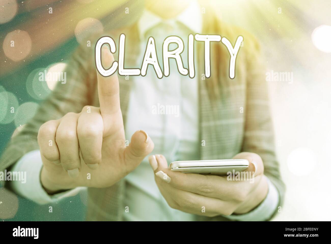 Handwriting text writing Clarity. Conceptual photo Being coherent ...