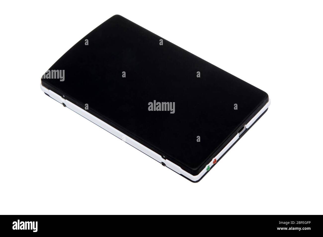 mobile hard disk on a white background, commonly used electronic ...