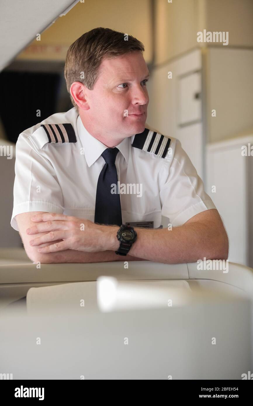 Johannesburg, South Africa - May 08 2012: British Airways Middle Aged ...