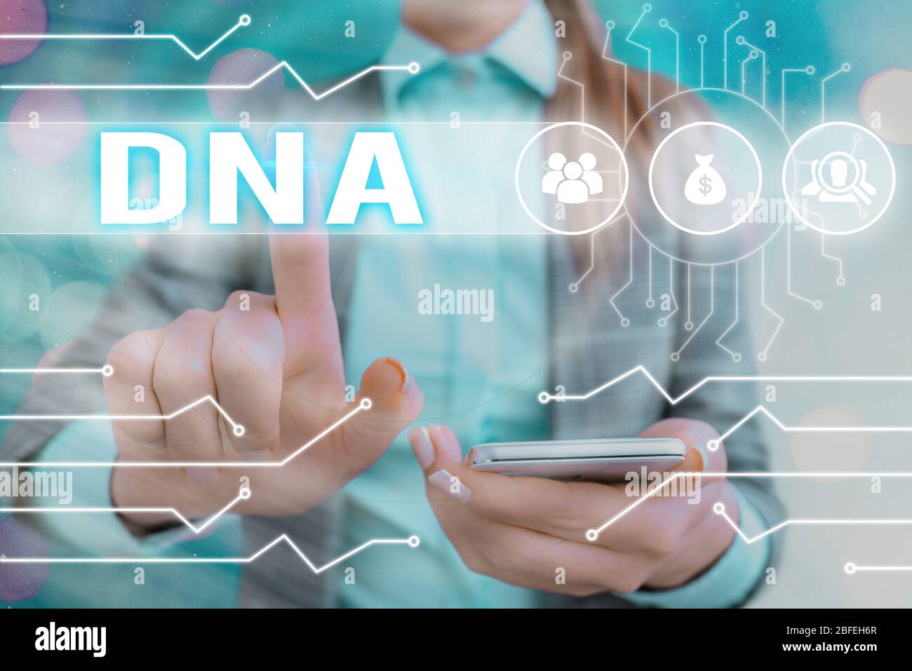 Handwriting text writing Dna. Conceptual photo a selfreplicating ...