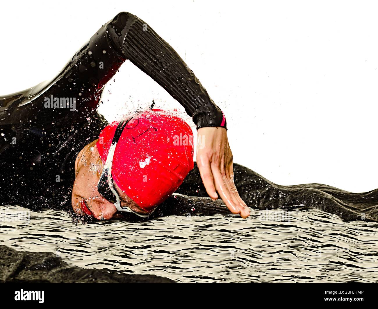 Female Triathlete Swimming High Resolution Stock Photography and Images ...