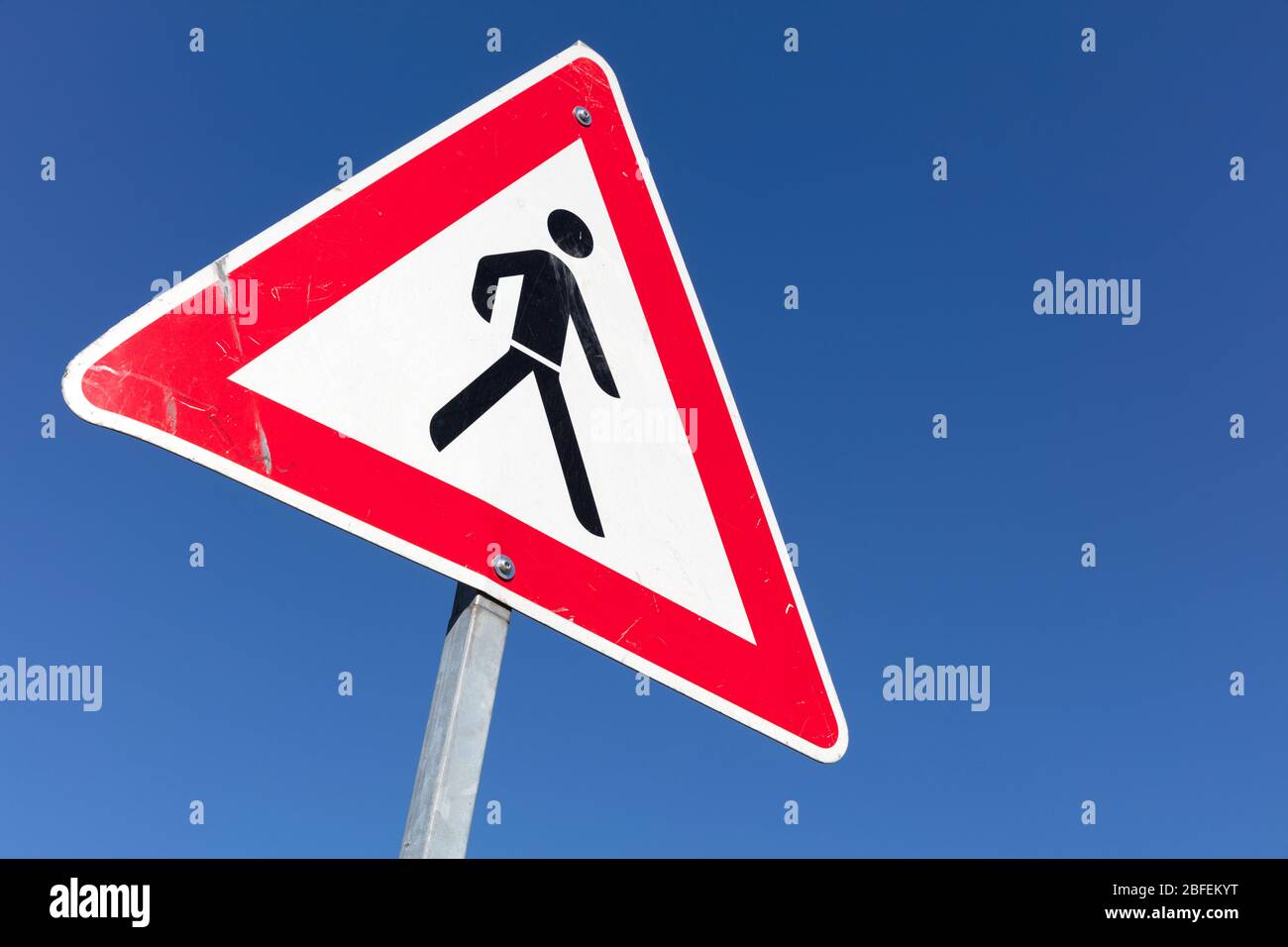 Warning traffic sign german hi-res stock photography and images - Alamy