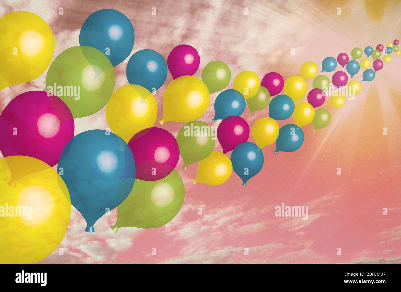Balloon desktop wallpaper hi-res stock photography and images - Alamy