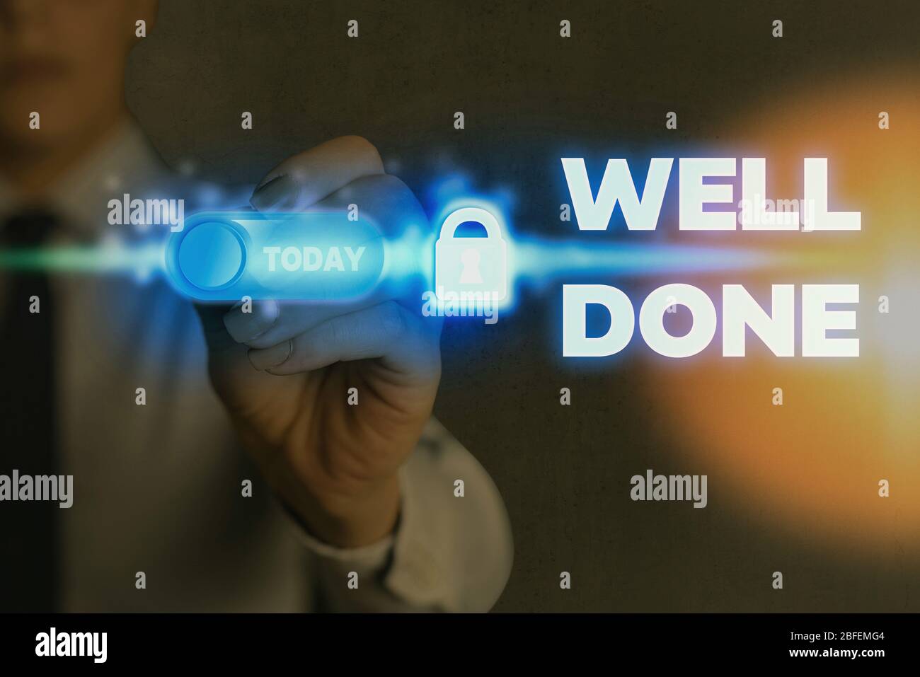 Handwriting text writing Well Done. Conceptual photo telling ...