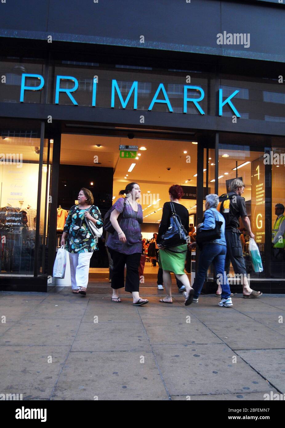 Exterior of the flagship Primark store on Oxford Street, am Associated ...