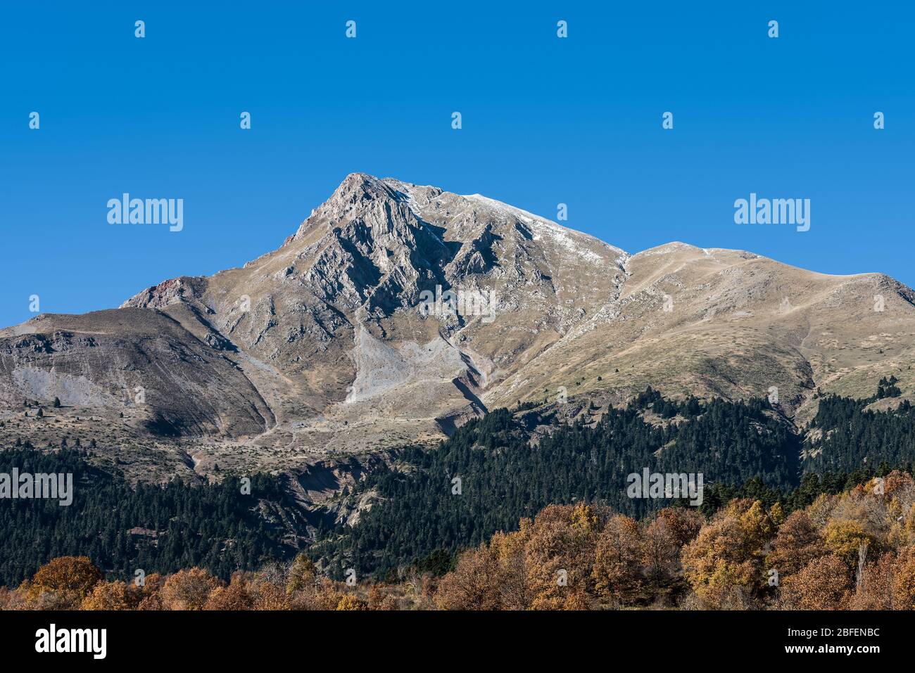 Velouchi Mountain in Karpenisi Greece Stock Photo - Alamy
