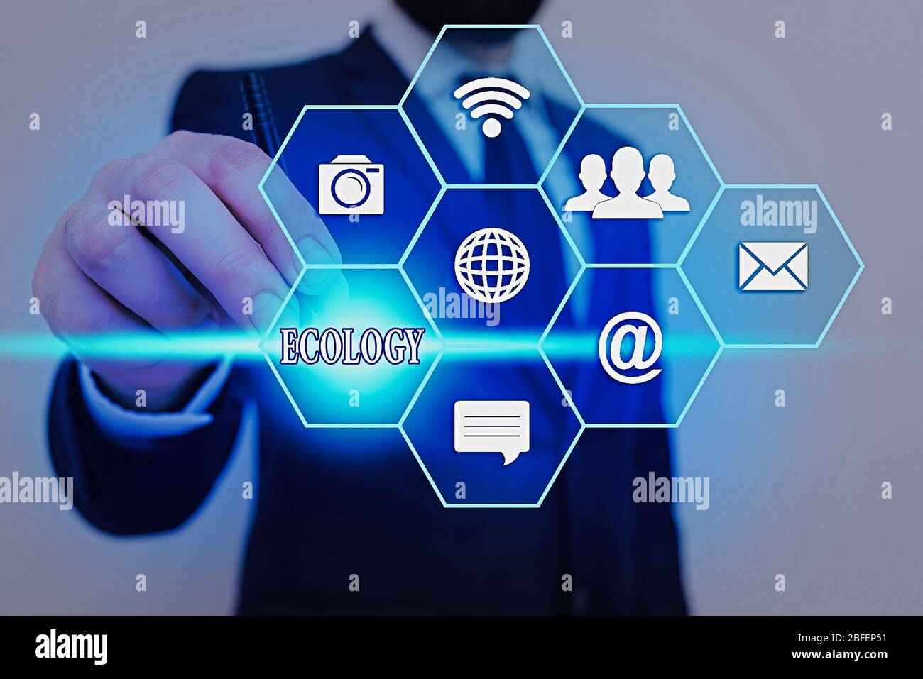 Writing note showing Ecology. Business concept for Branch of science ...