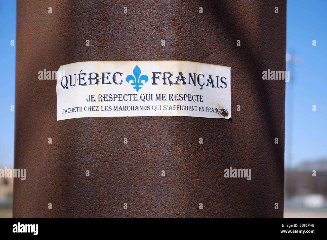 Quebec francais sign hi-res stock photography and images - Alamy