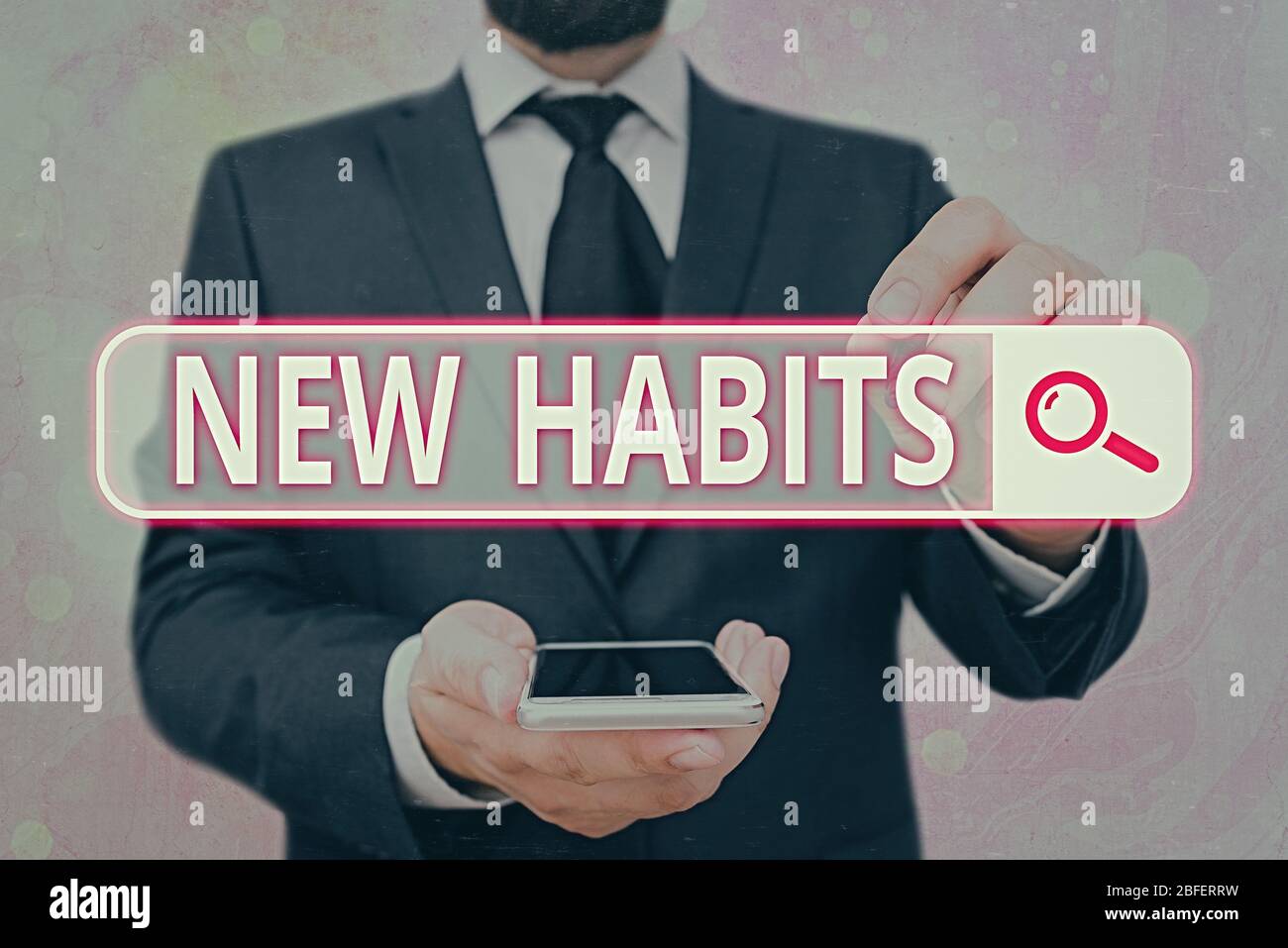 Handwriting text New Habits. Conceptual photo change the routine of ...