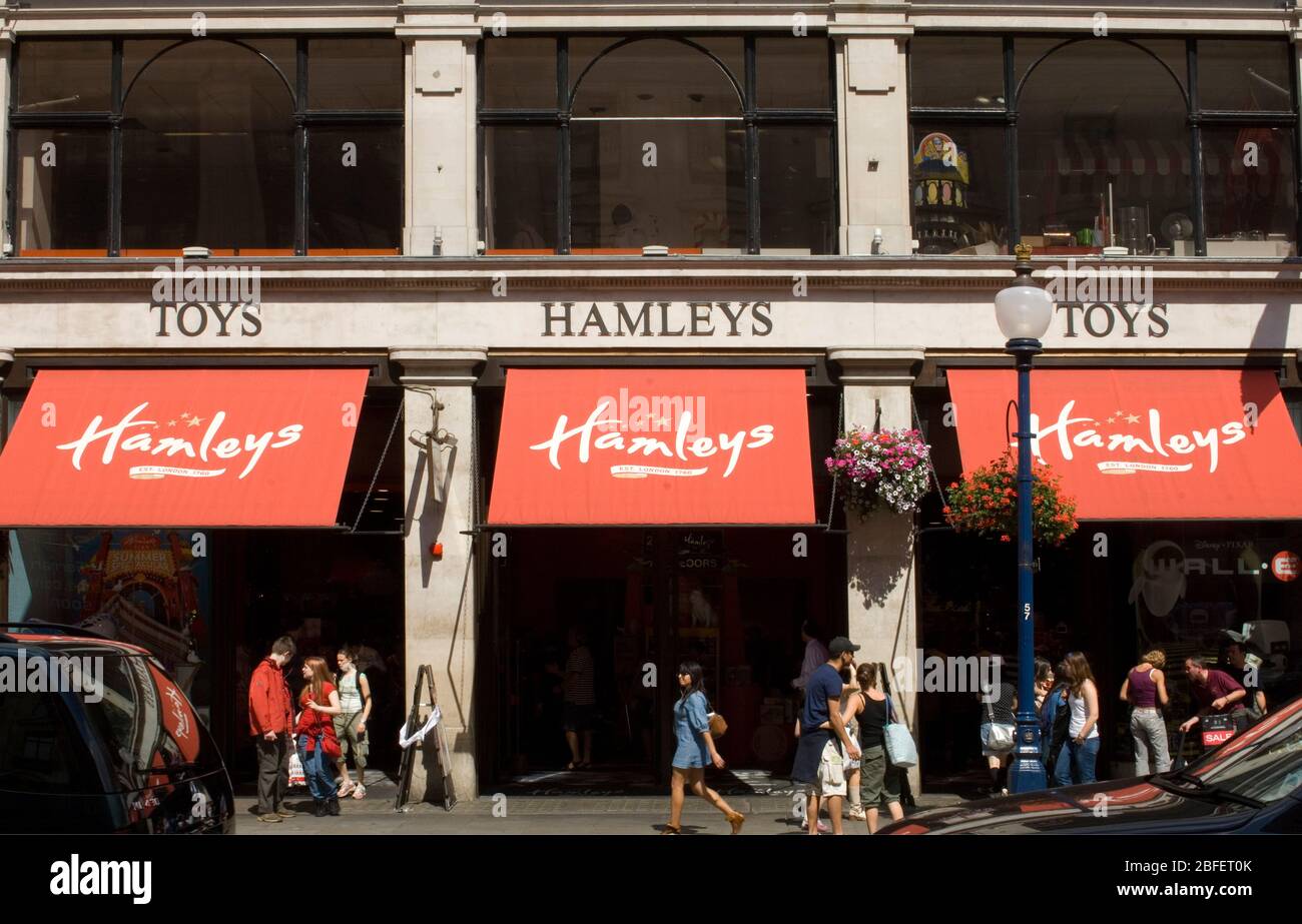 Exterior of the Hamleys store in Central London Stock Photo - Alamy