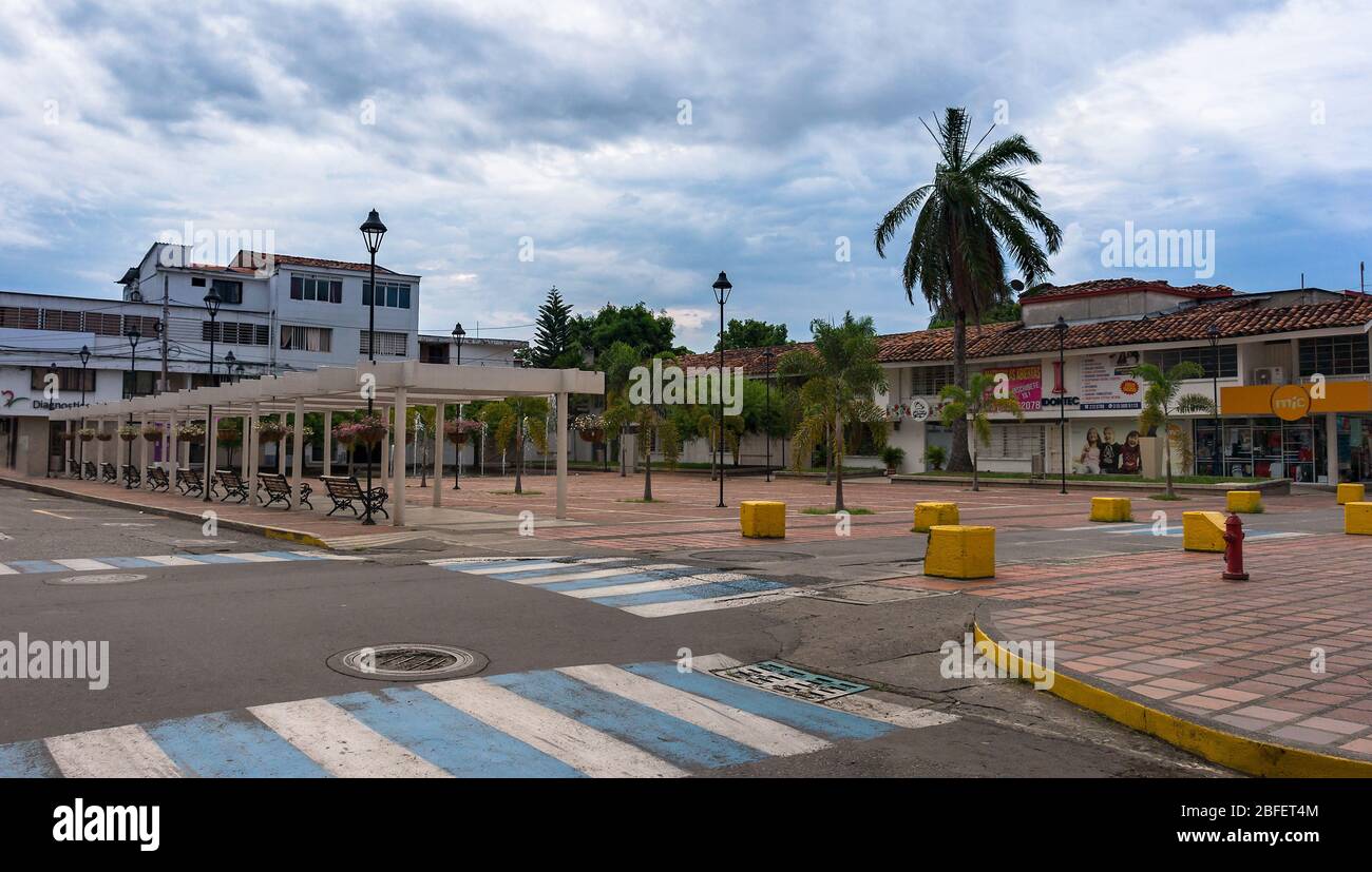 THE city with its empty streets and its beautiful architecture Stock ...