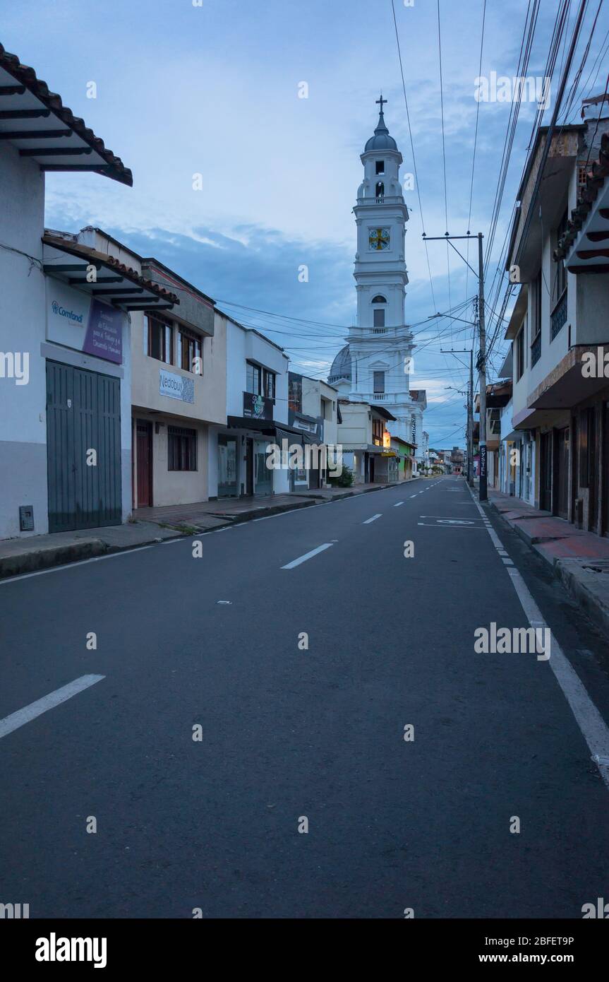 THE city with its empty streets and its beautiful architecture Stock ...