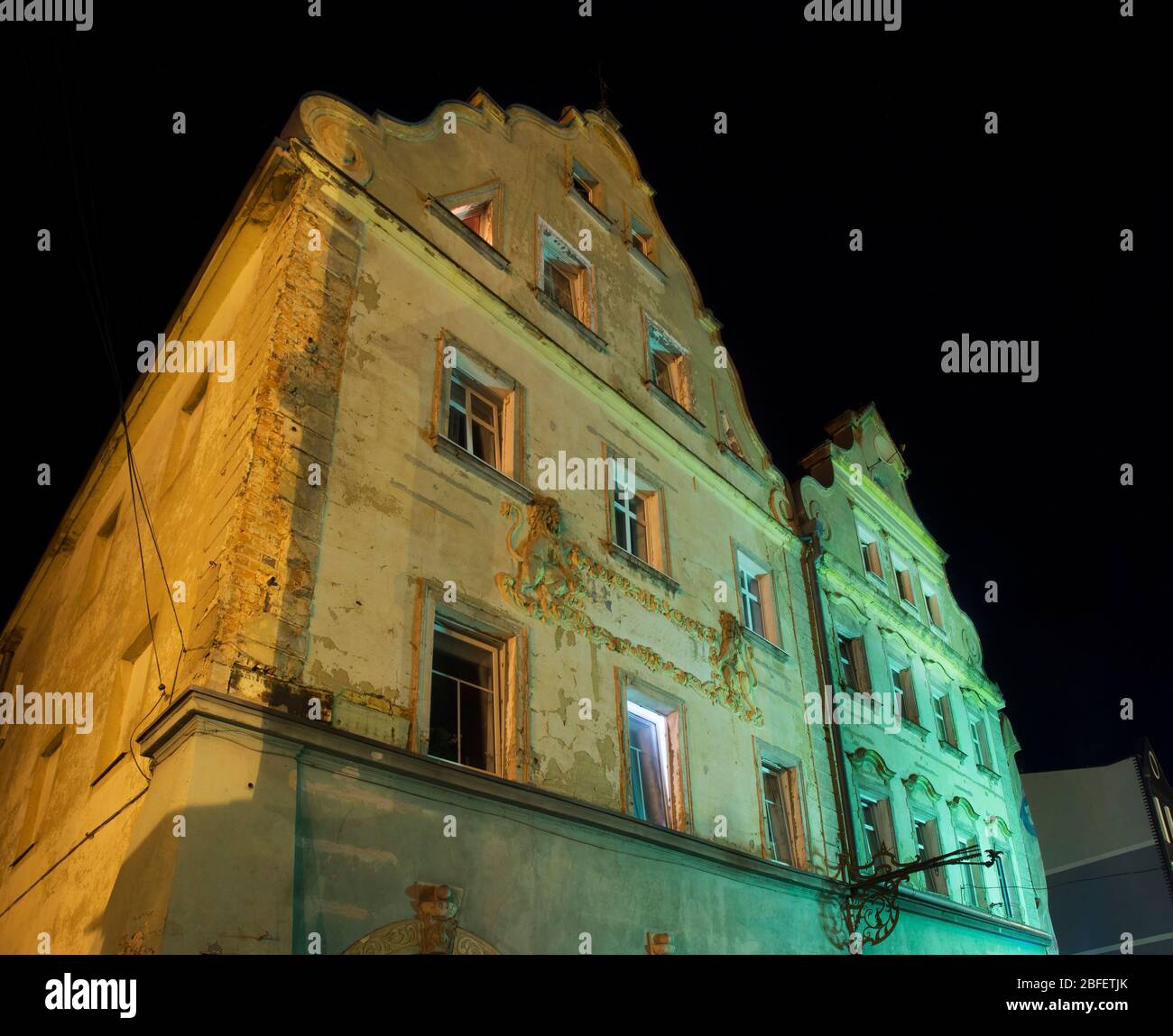 Market square in Zary. Poland Stock Photo - Alamy