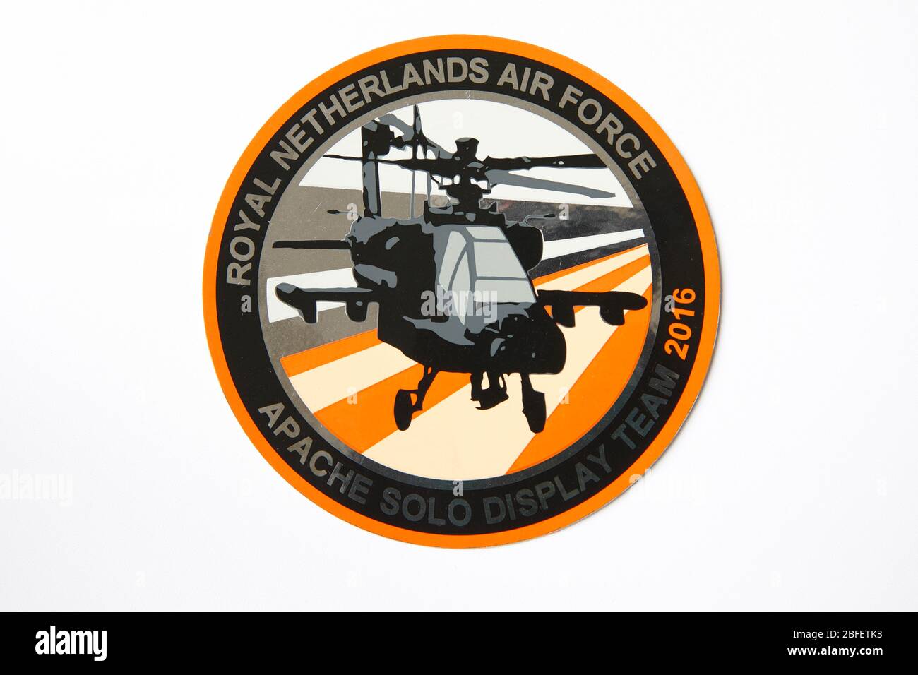 Royal Netherlands Air Force - Apache Solo Display Team 2016 Sticker ...