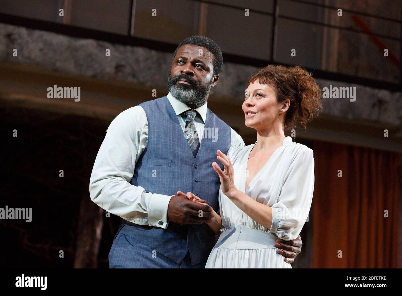 Danny Sapani (Jason), Helen McCrory (Medea) in MEDEA by Euripides at ...