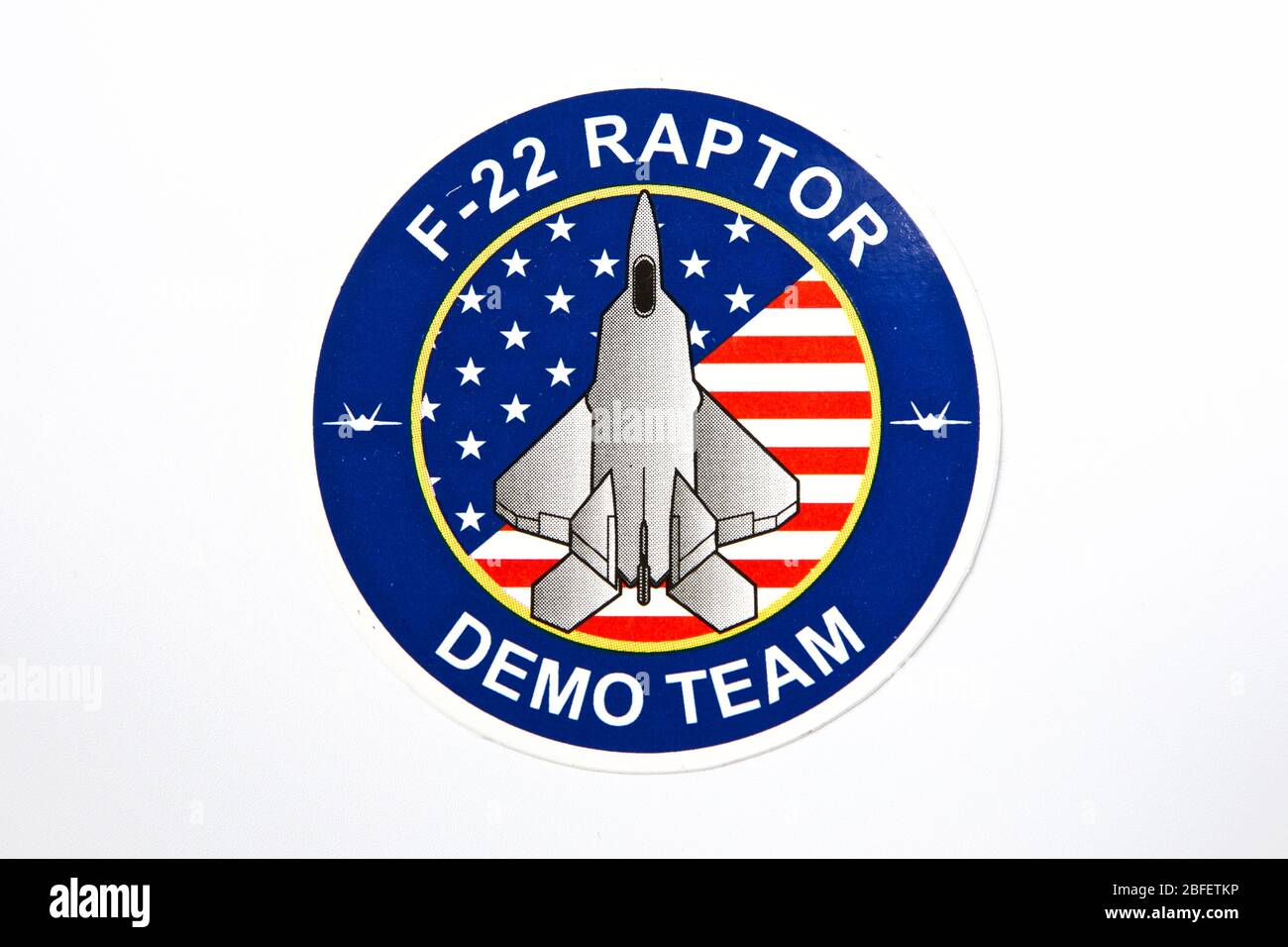 USAF F-23 Raptor Demo Team sticker Stock Photo - Alamy