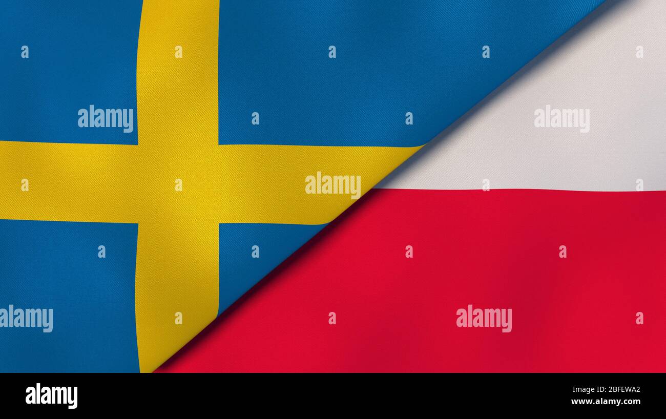 Polish and swedish flag hi-res stock photography and images - Alamy