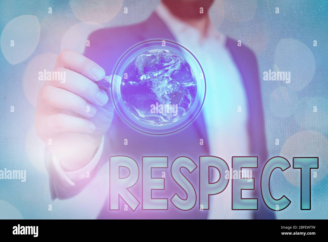 Handwriting text Respect. Conceptual photo Feeling of deep admiration ...