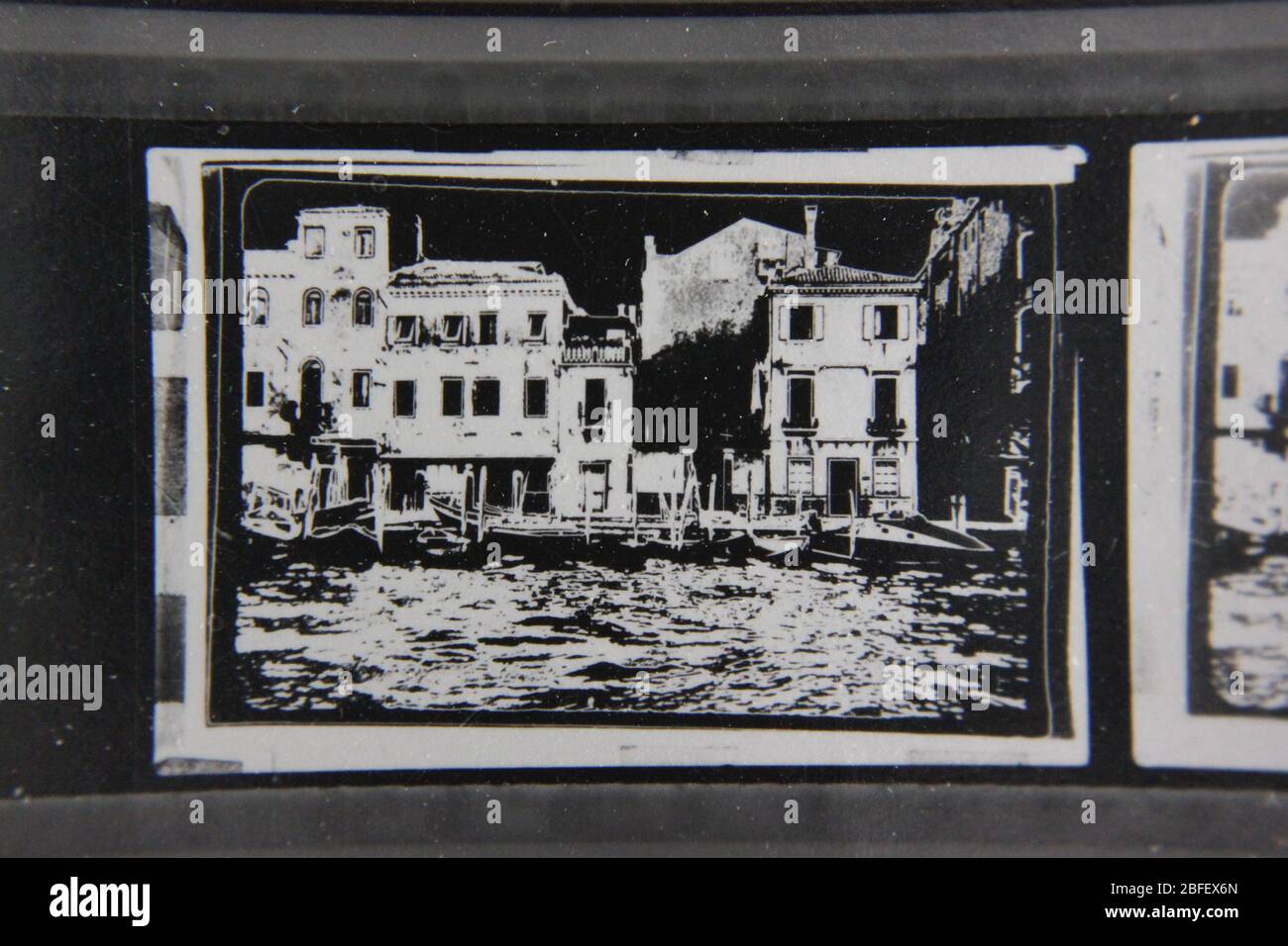 Fine 70s vintage extreme high contrast contact print photography of the ...
