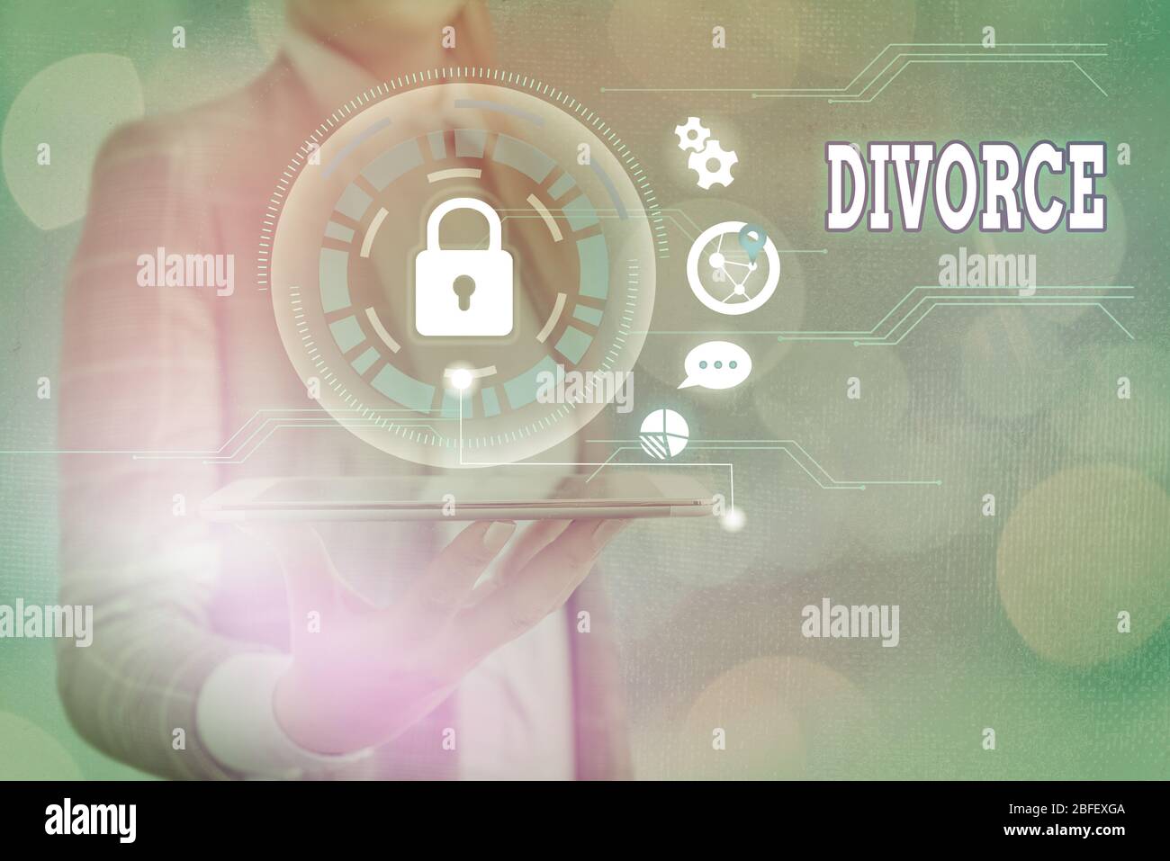 Conceptual Hand Writing Showing Divorce Concept Meaning Legal
