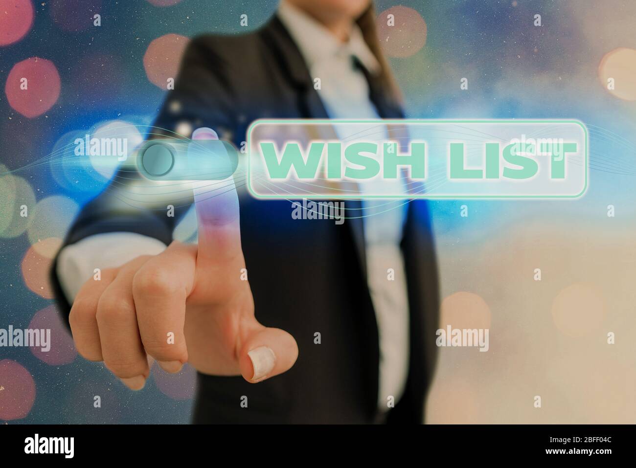 Conceptual hand writing showing Wish List. Concept meaning List of ...