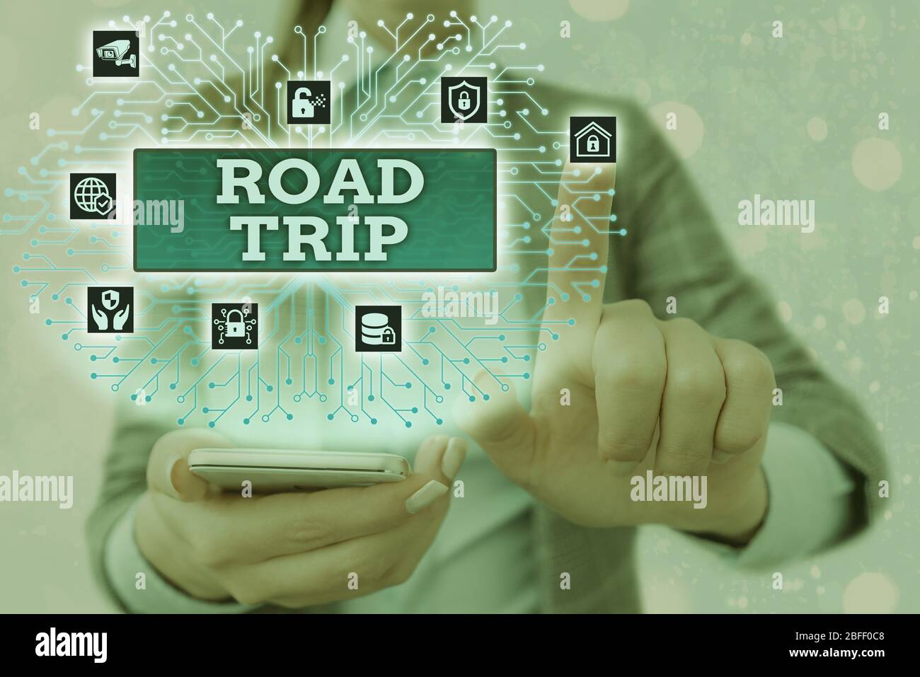 Handwriting text writing Road Trip. Conceptual photo long distance ...