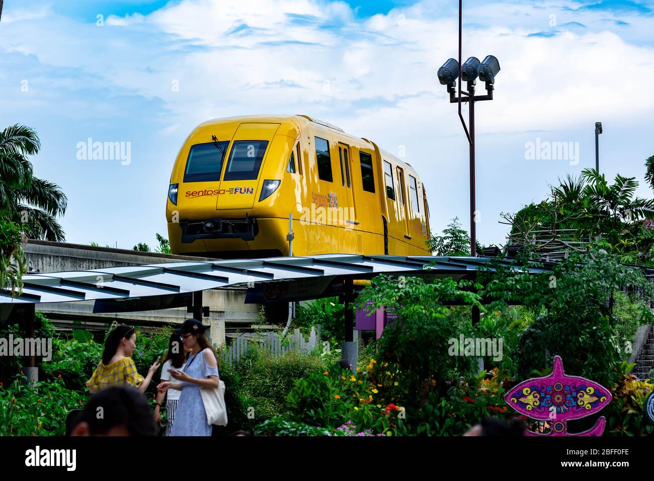 Singapore sentosa rail hi-res stock photography and images - Alamy
