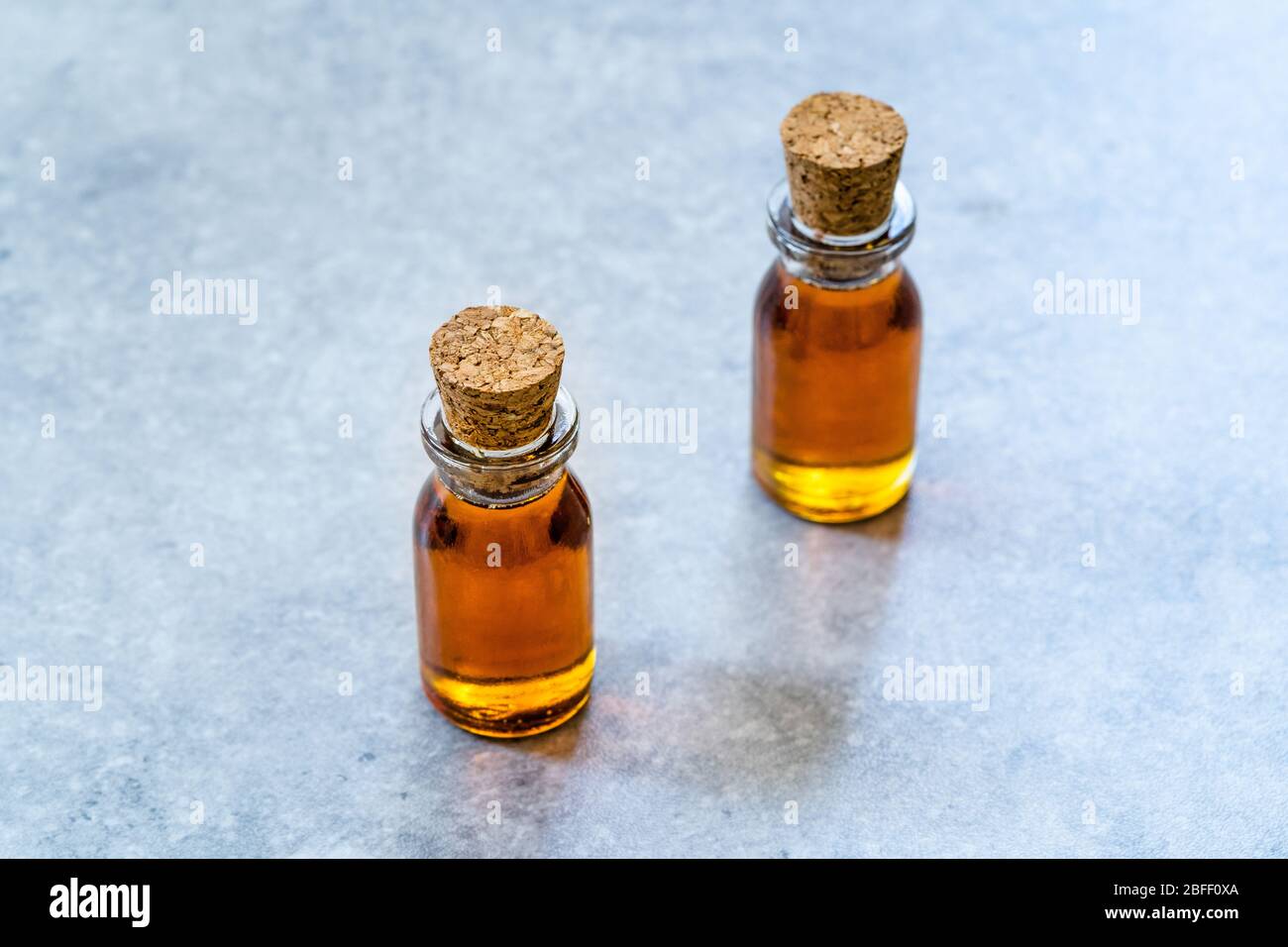 Homemade Organic Maple Syrup in Small Mini Glass Bottles with Corks ...